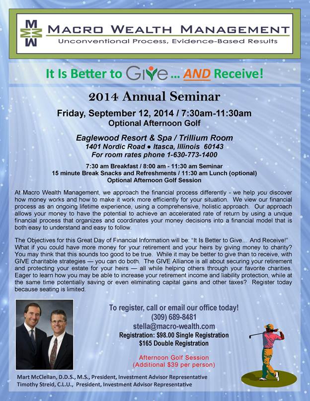 Orthodontic News - Macro Wealth Management Annual Seminar