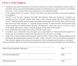 Risk management: supplemental informed consent documents Orthodontic ...